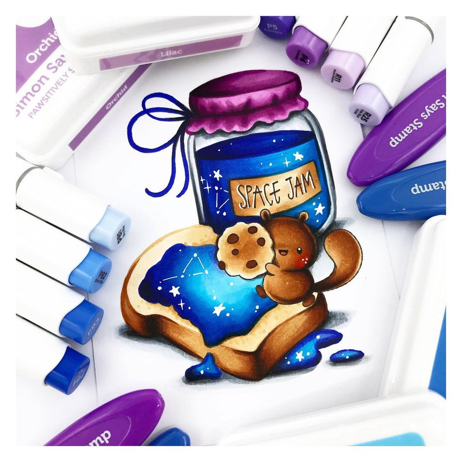 Ohuhu Honolulu 24 Basic Colors Dual Tips Alcohol Art Markers