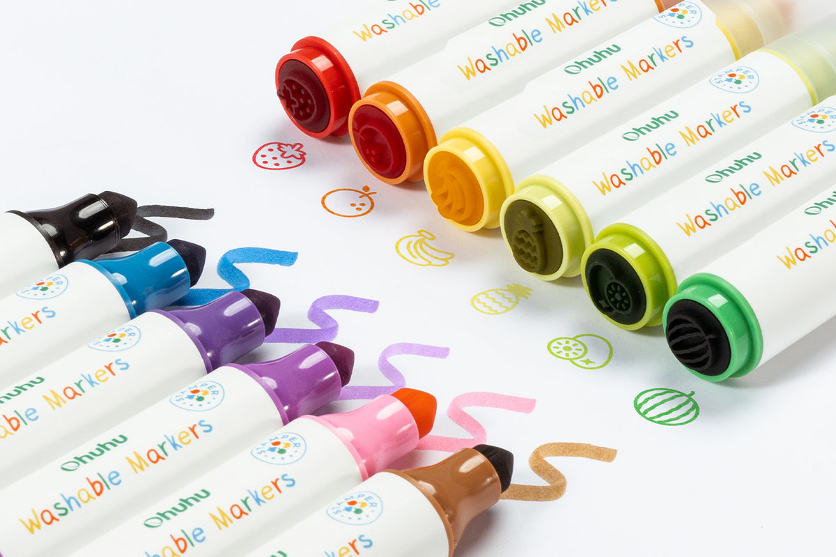 Ohuhu Washable Stamper Kids Dual Tips Water-based Markers